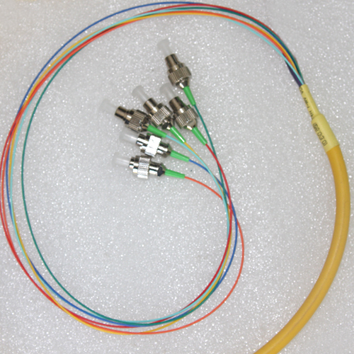 6 Fiber FC/APC Bunch Breakout Pigtails Singlemode 0.9mm 3 Meters